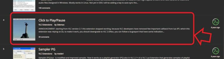VLCをYou Tubeの様に画面クリックで再生停止を切り替え | ニビキツネ